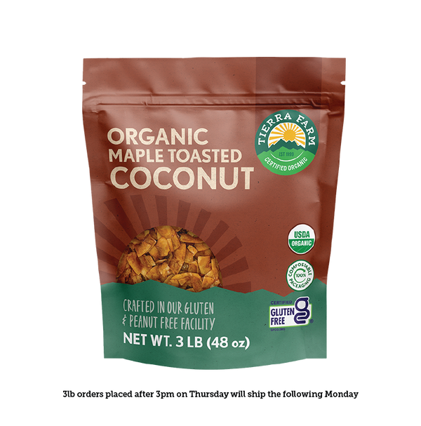 Organic Maple Toasted Coconut | Tierra Farm Certified Organic