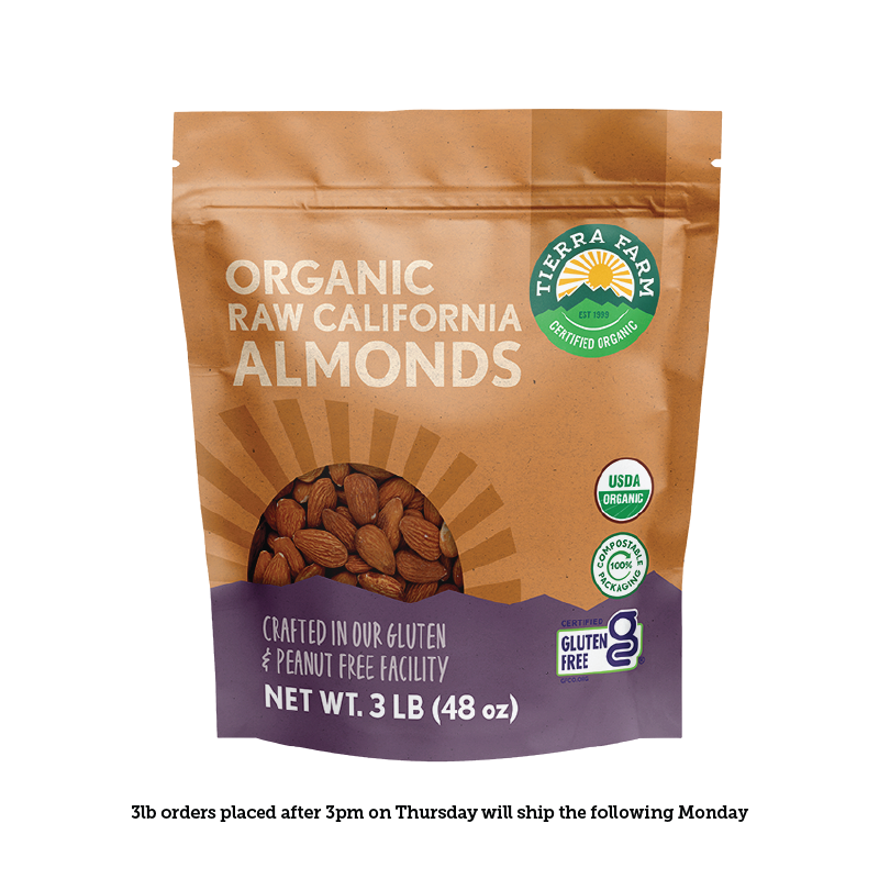 Organic Raw Almonds | Tierra Farm Certified Organic