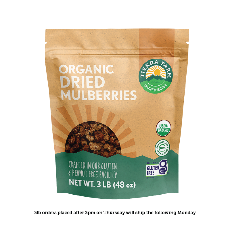 Organic Dried Mulberries | Tierra Farm Certified Organic