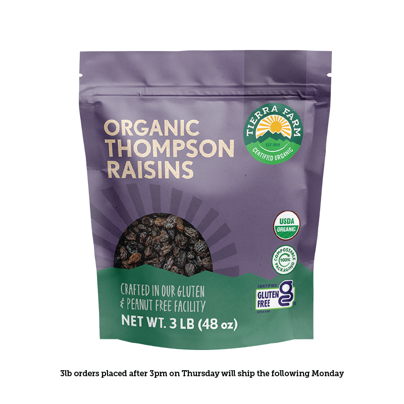 Organic Thompson Raisins - Tierra Farm