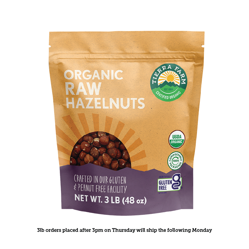 Organic Raw Hazelnuts | Tierra Farm Certified Organic