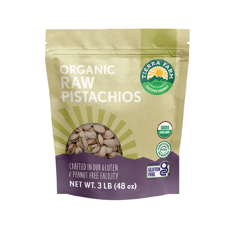 Organic Raw Pistachios in Shell | Tierra Farm Certified Organic