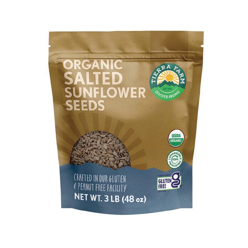 Organic Salted Sunflower Seeds | Tierra Farm Certified Organic