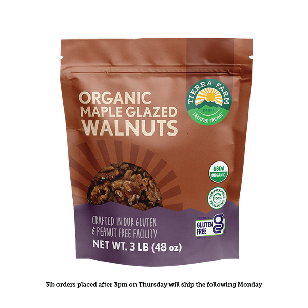Organic Maple Glazed Walnuts | Tierra Farm Certified Organic