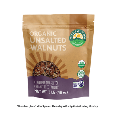 Organic Unsalted Walnuts | Tierra Farm Certified Organic