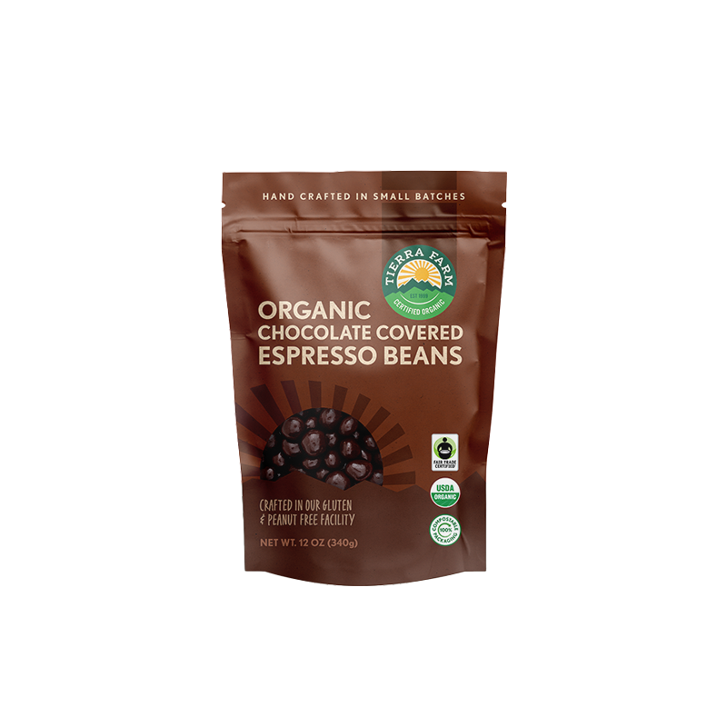 Organic Dark Chocolate Covered Espresso Beans | Tierra Farm